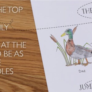 Duck Family Letterbox Sized Print - Etsy