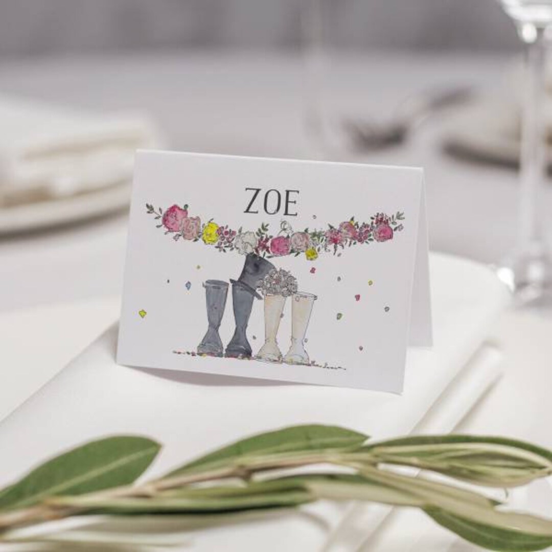 Wedding Welly Boot Place Names - Etsy