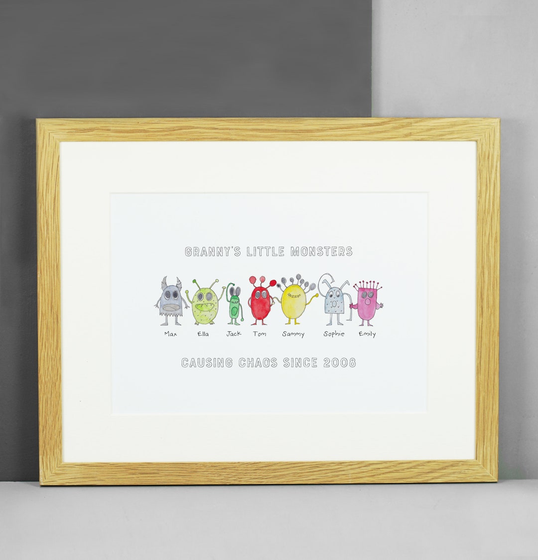 Little Monsters Family Print - Etsy