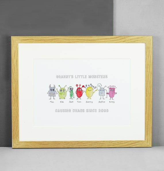 Little Monsters Family Print | Etsy