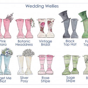 Personalised Welly Boot Wedding Invitations - Etsy UK