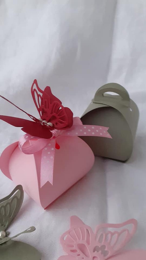Colored Cake Boxes With Butterfly Decoration 6 X 7 5 - Etsy