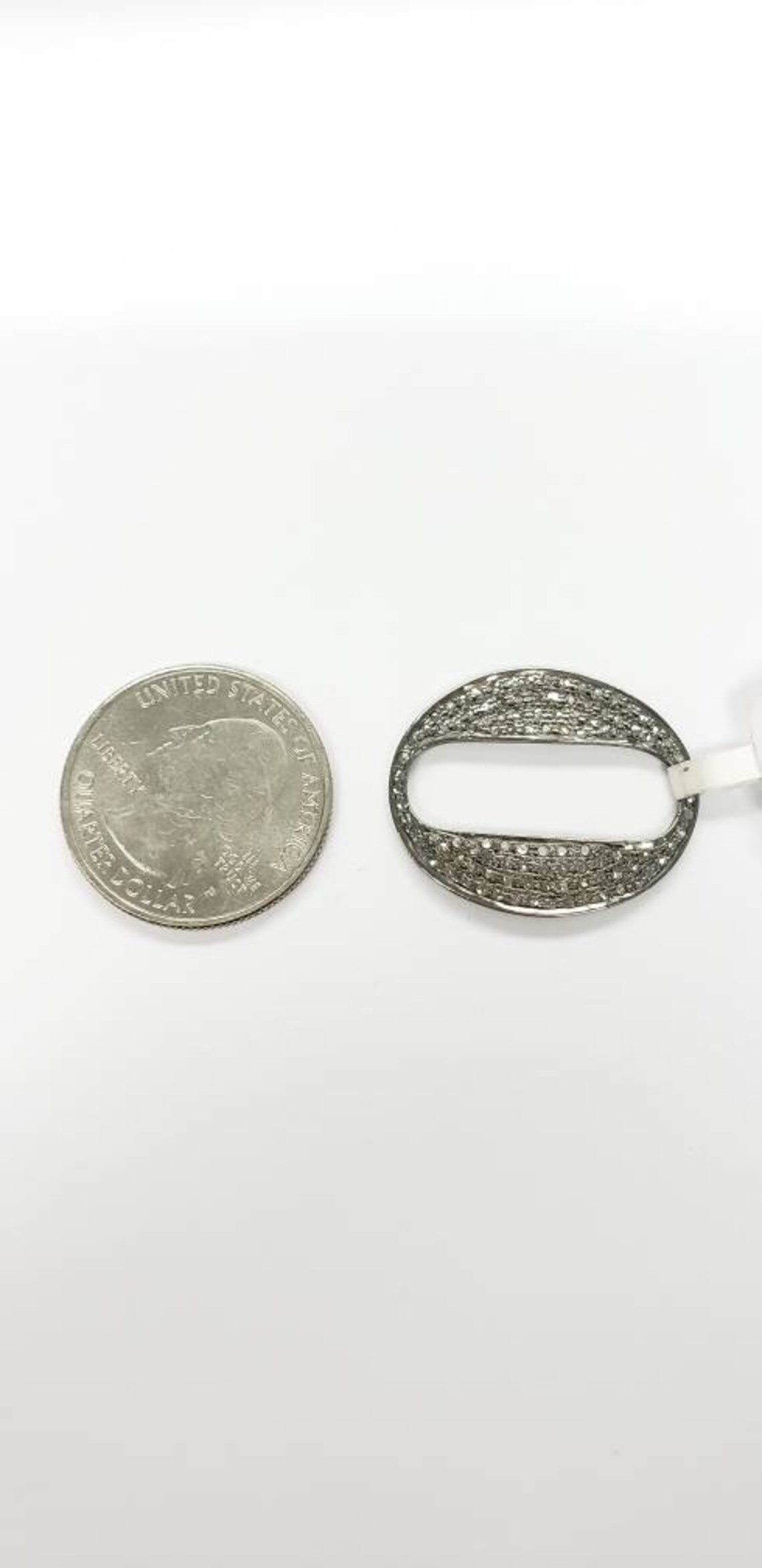 Diamond Connectors , Oval Open Diamond Connectors , Pave Diamond ...