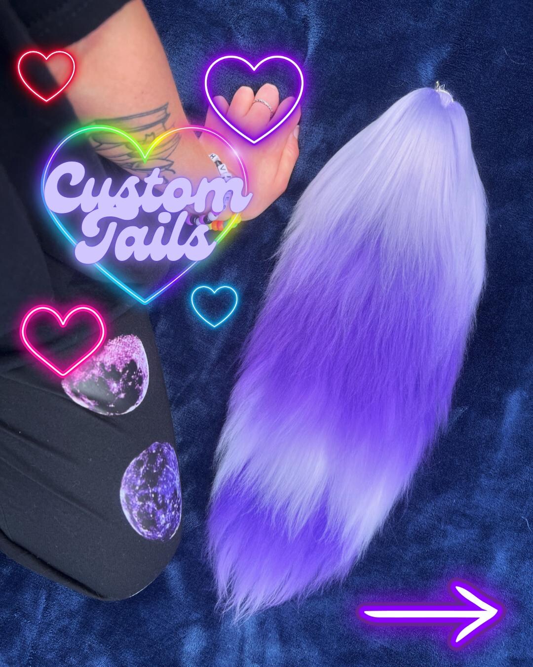Custom Yarn Tail • Handmade Vegan Cosplay and Kemonomimi Tail ...