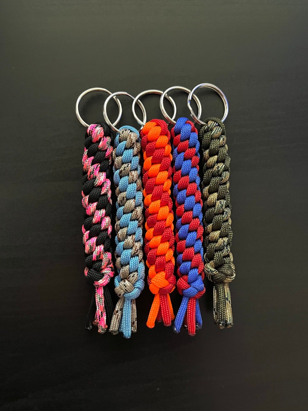 Custom Handmade Paracord Keychains - Etsy