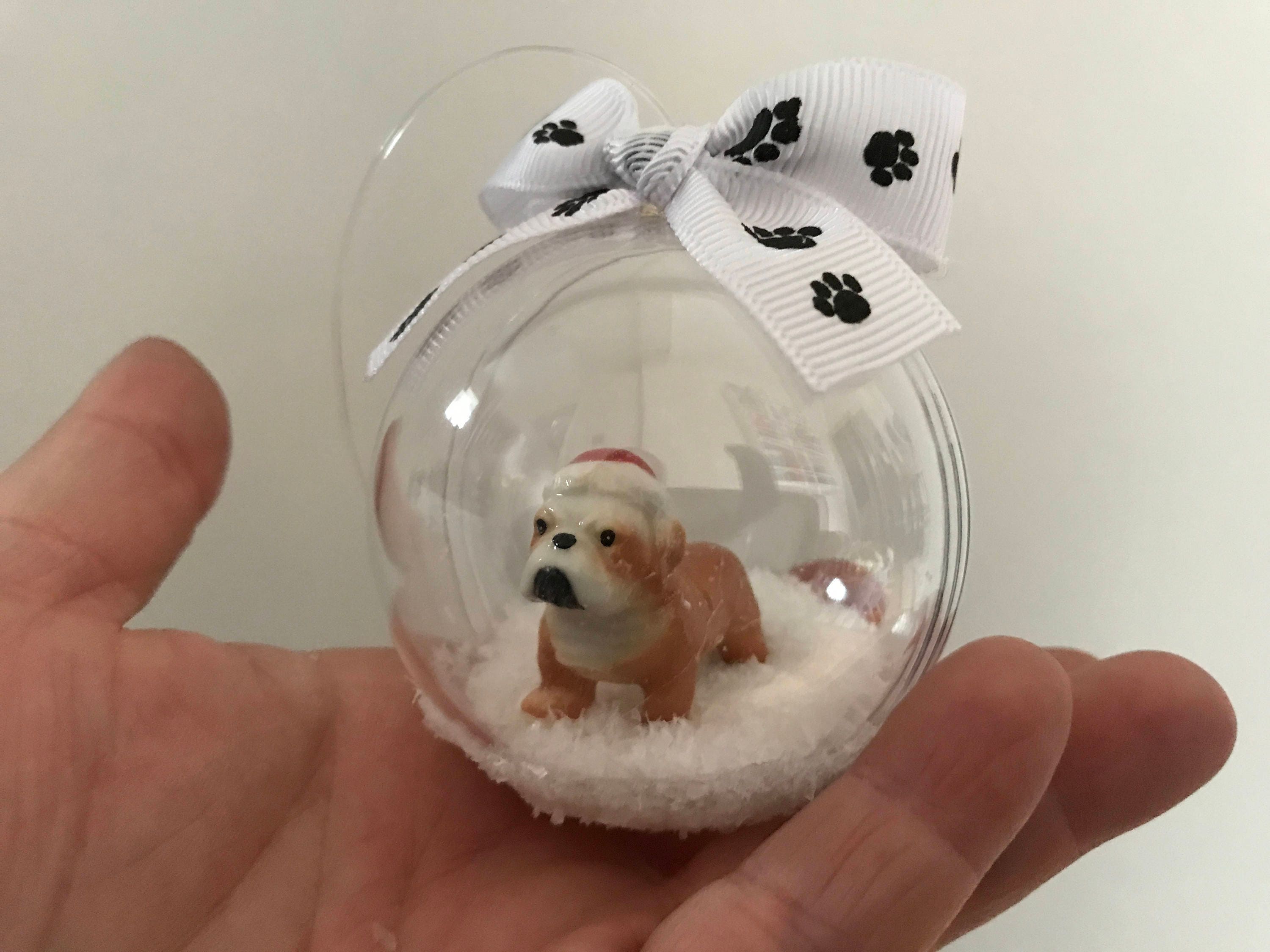 Handmade Bulldog Bauble Christmas Decoration