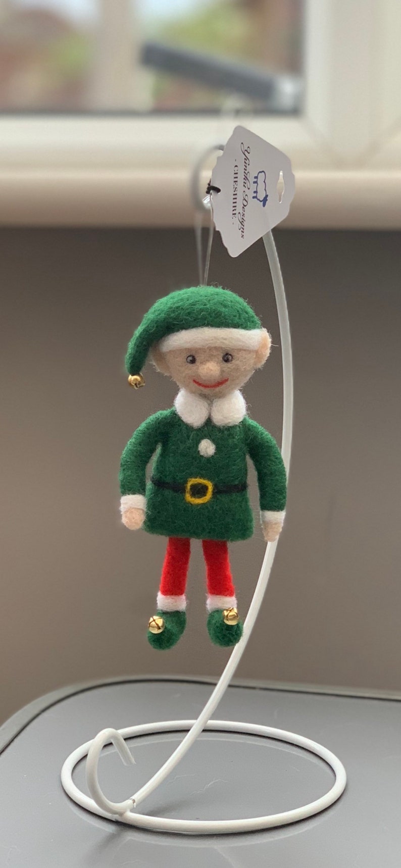 Needle Felted Elf, Christmas Decoration, Wool Sculpture, Festive Decor ...