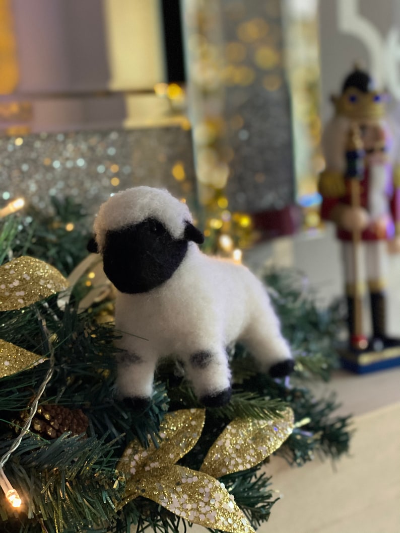 Needle Felted Sheep Sculpture Hanging Decoration - Etsy