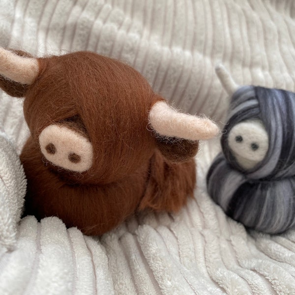 Needle Felted Cow - Etsy