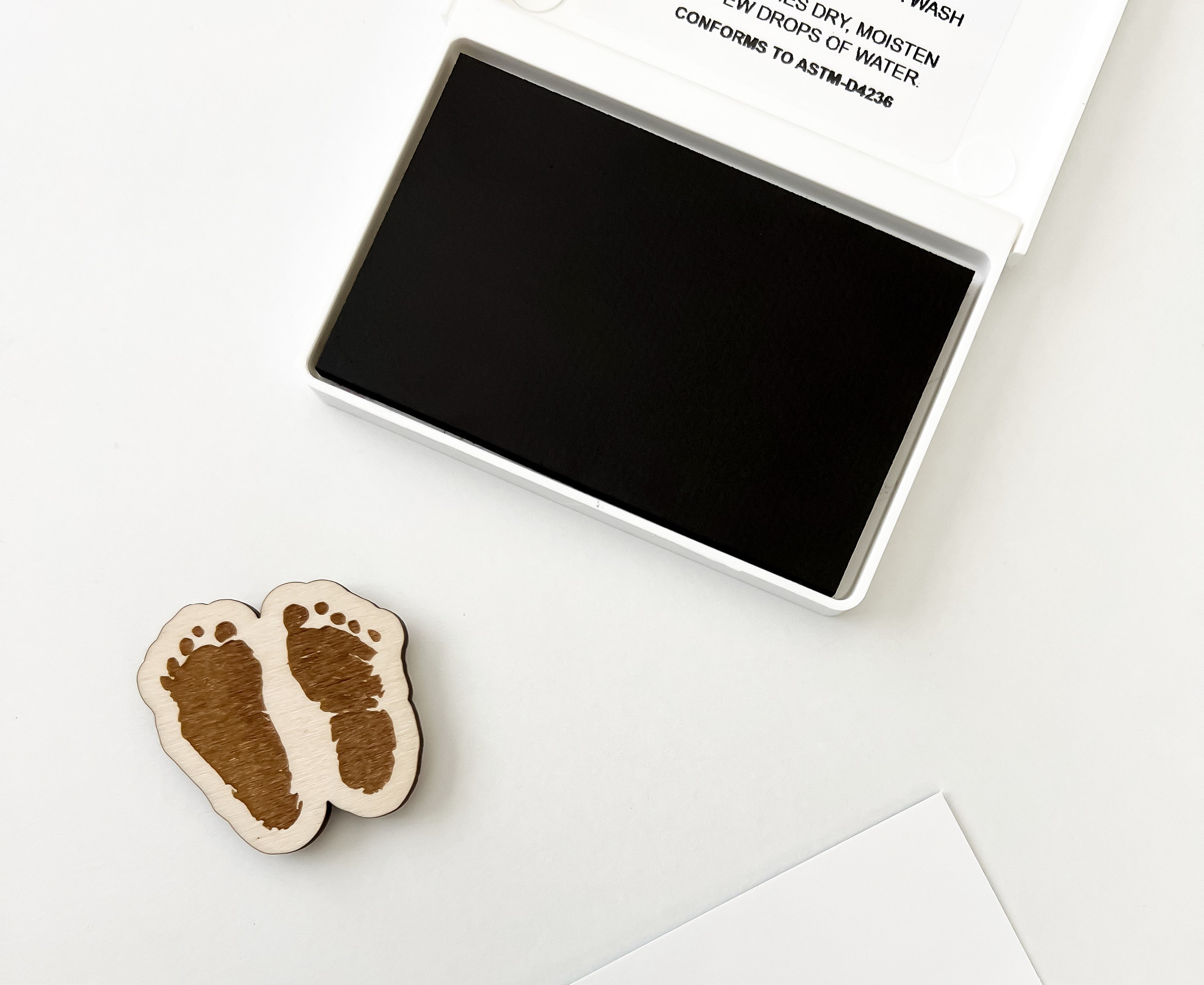 Custom Footprint Stamp Baby's Actual Footprint or - Etsy