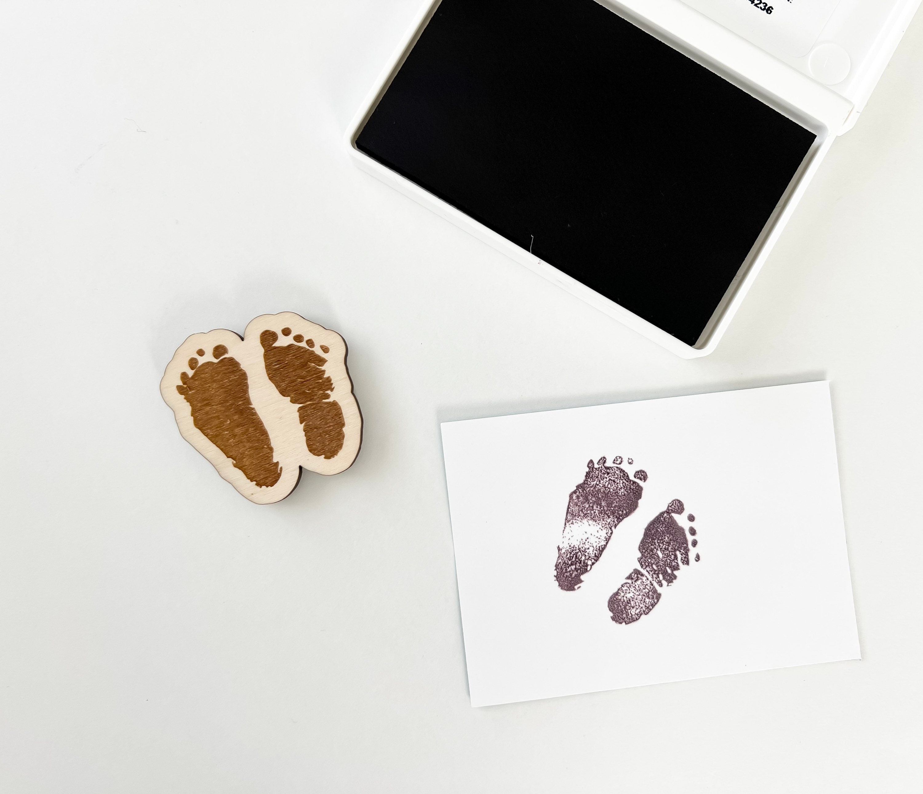Custom Footprint Stamp | Baby's Actual Footprint or Handprint - Etsy