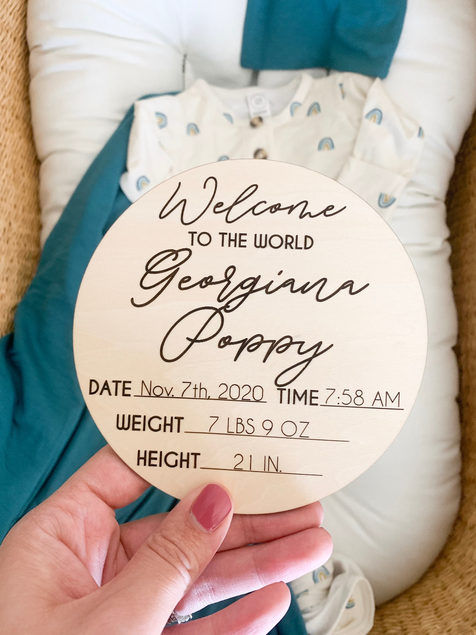 Birth Announcement Sign Welcome to the World - Etsy Canada