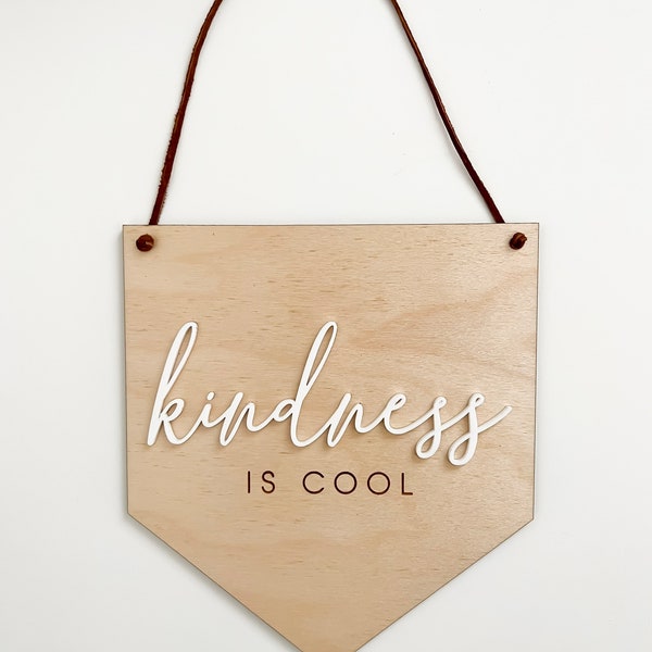 Kindness Wood Sign - Etsy