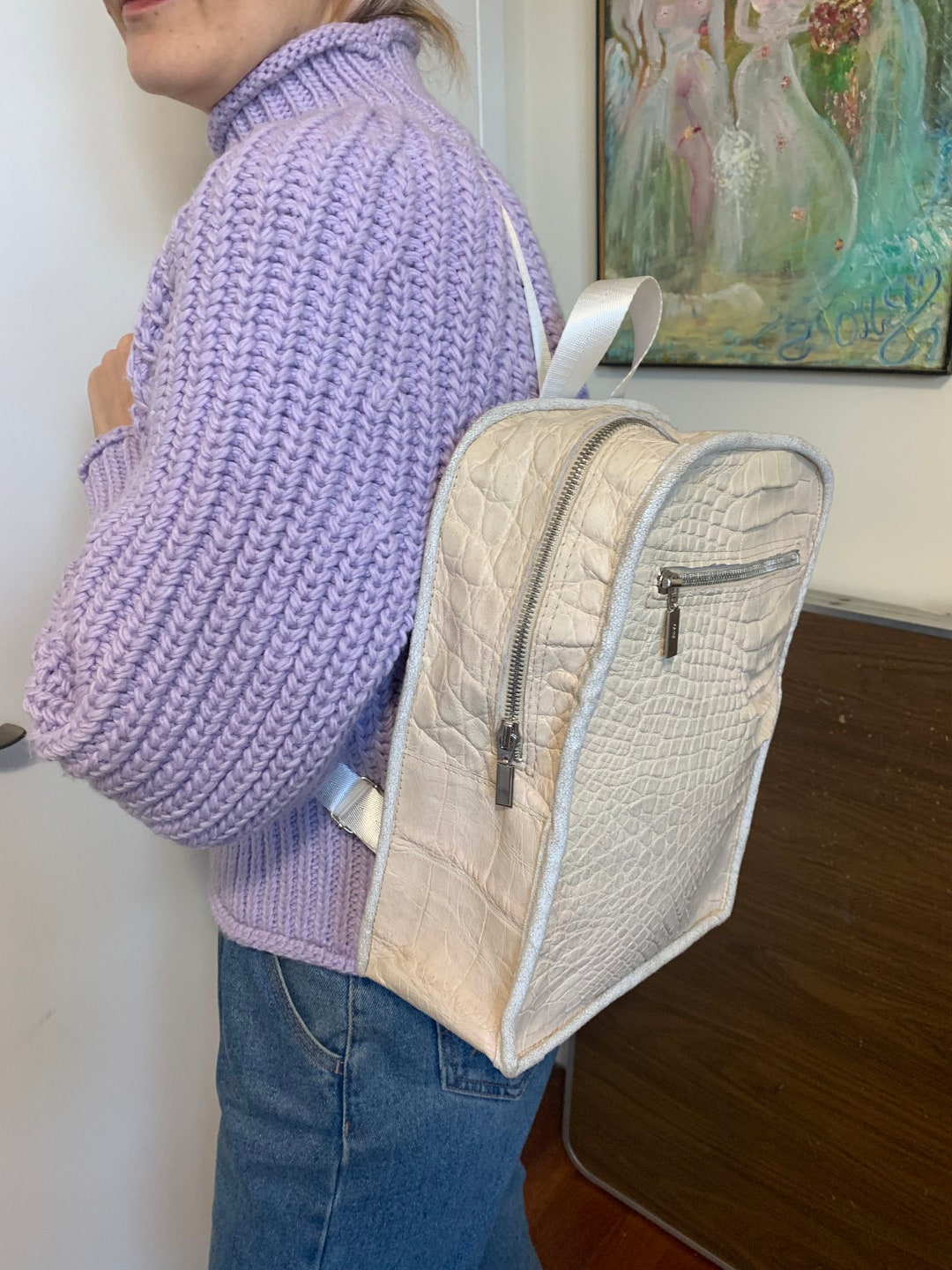 Genuine Alligator Backpack - Etsy