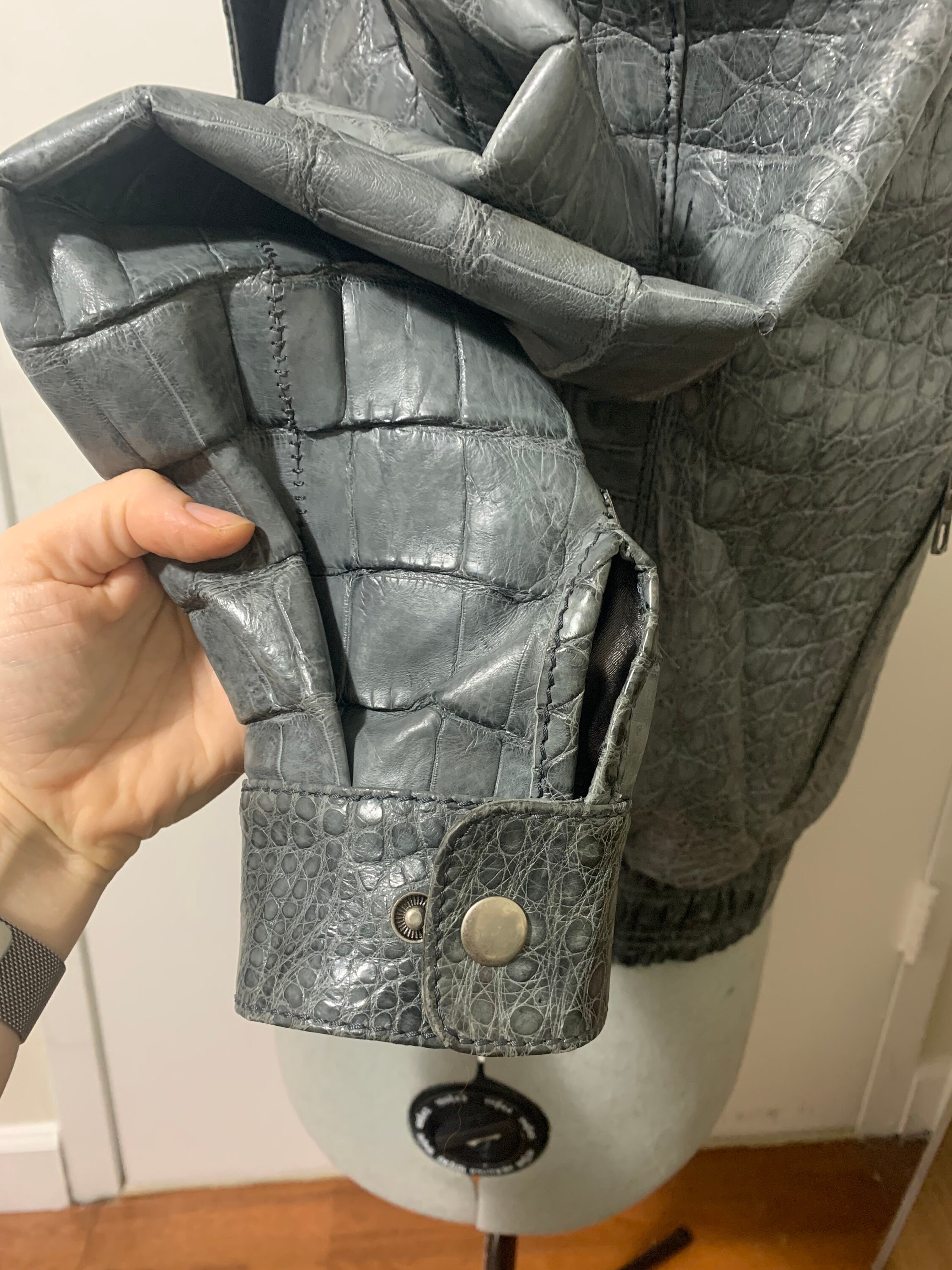 REAL Alligator Motorcycle Jacket - Etsy