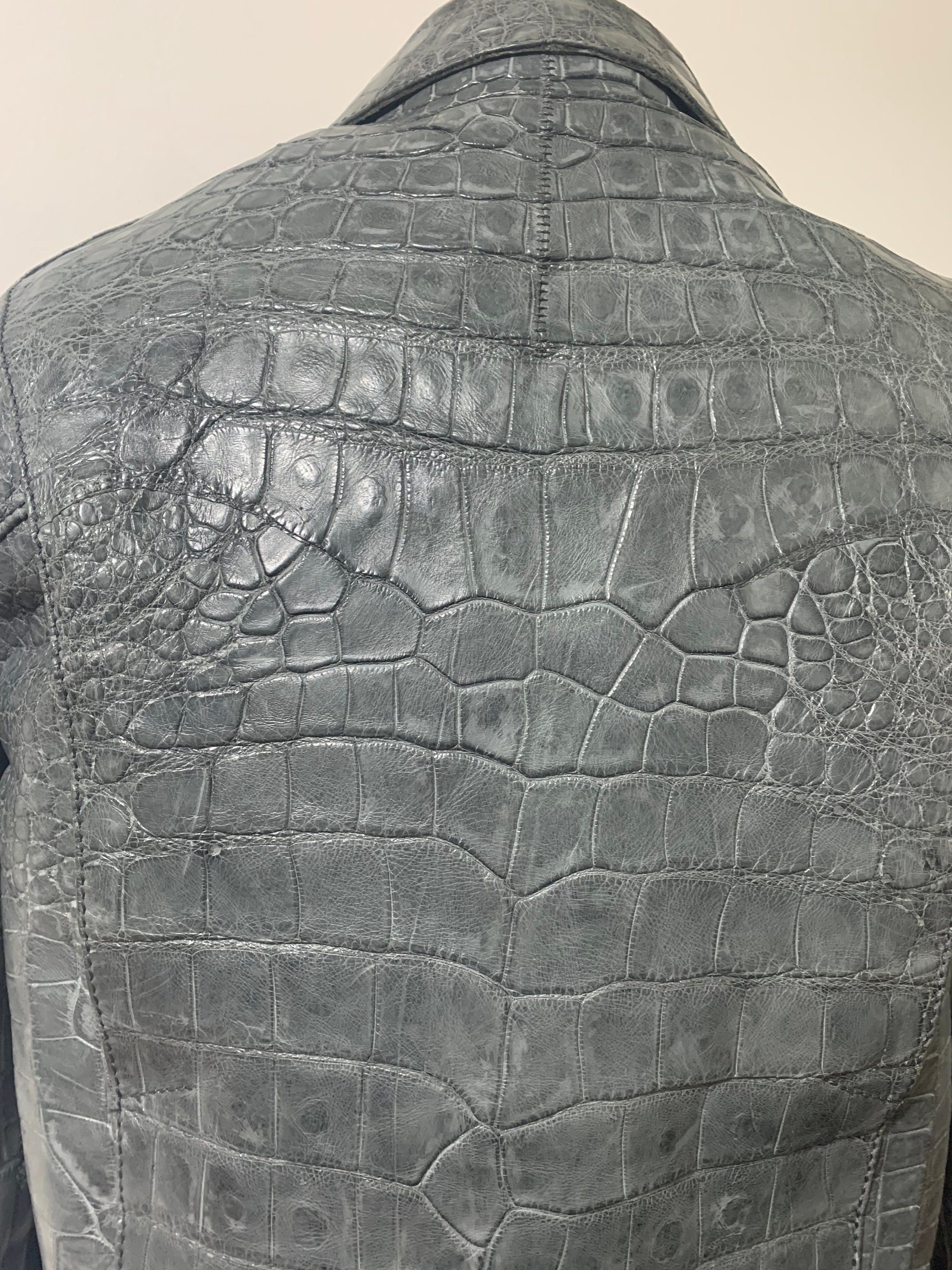 REAL Alligator Motorcycle Jacket - Etsy