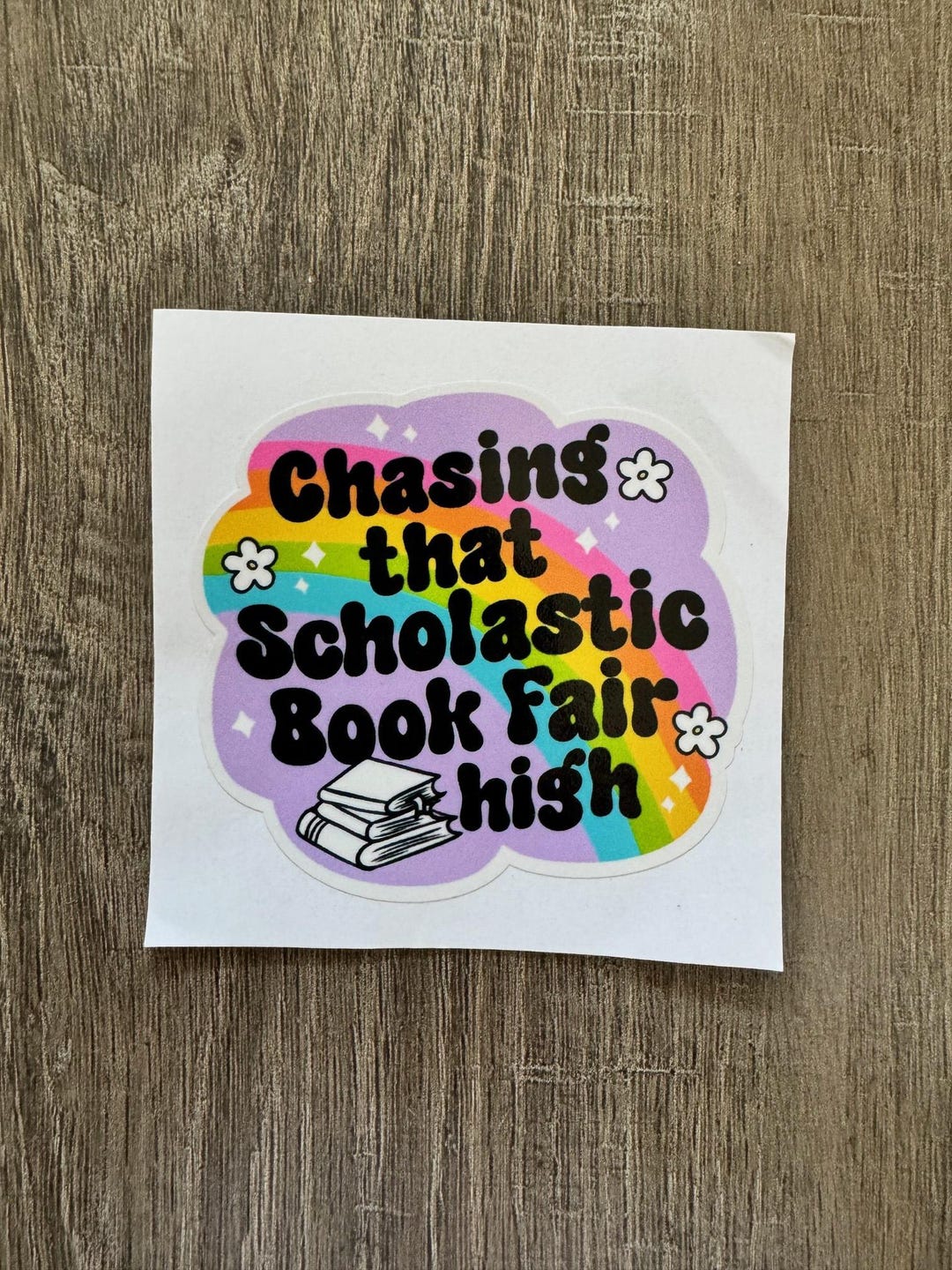 Scholastic Book Fair Sticker - Etsy