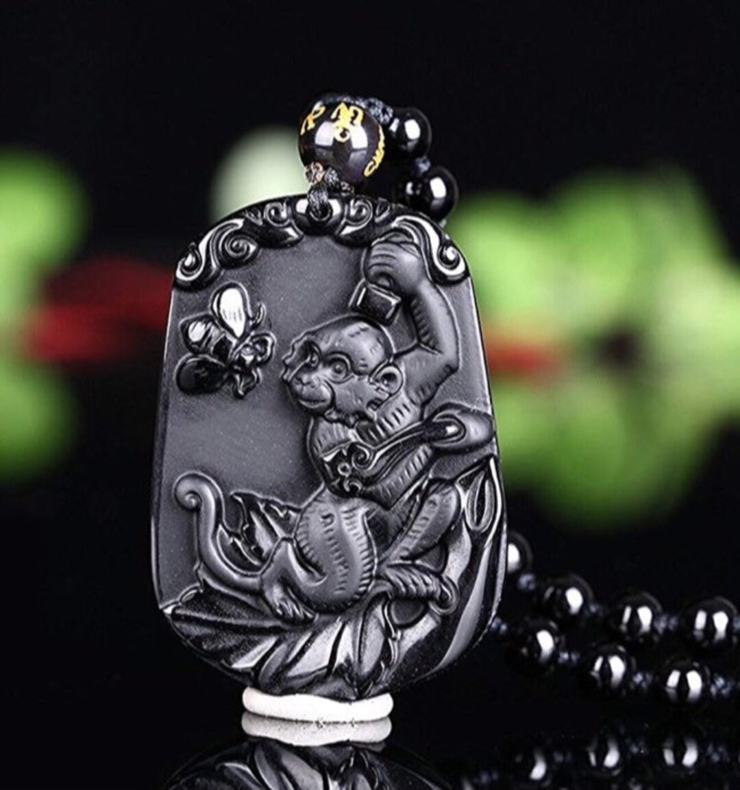 Onyx Monkey Amulet - Etsy