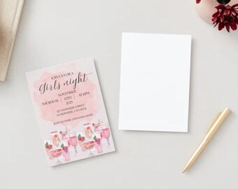 Cocktail Night | Girls Night | Party Invitation | Digital ...
