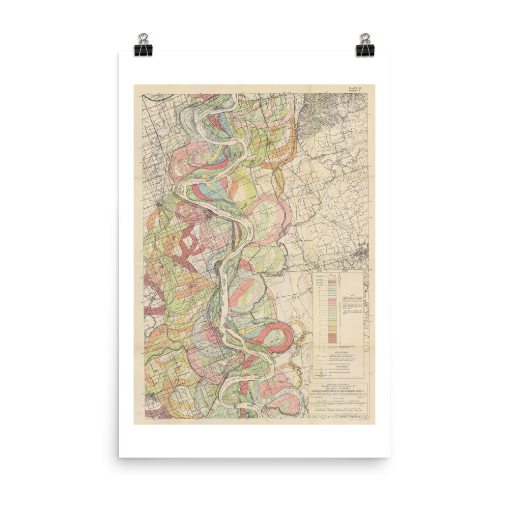 Mississippi River Meander Belt Map - Map - Mississippi River ...