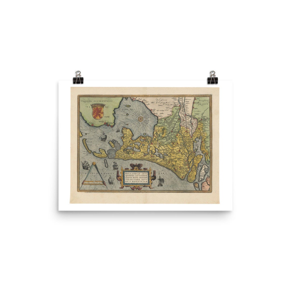 Netherlands Map Map of Holland Dutch Map Historic Map Old Maps Home ...