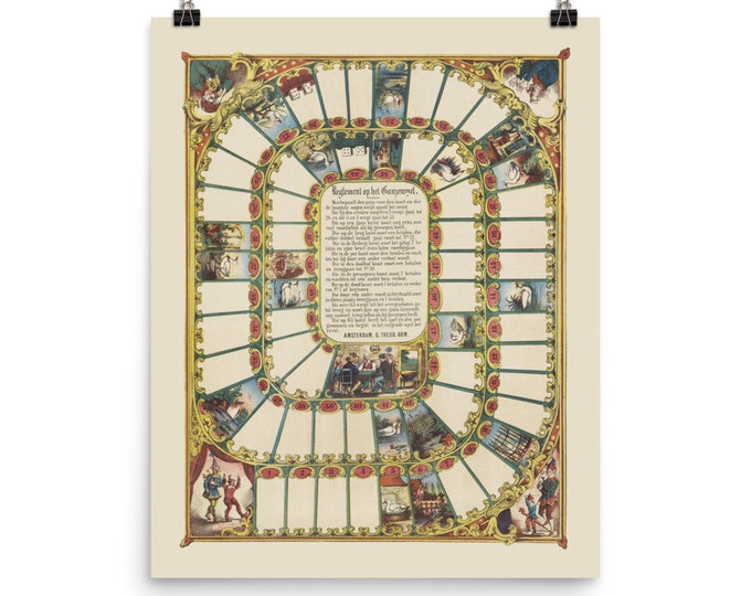 The Royal and Most Pleasant Game of Goose Board Game - Etsy