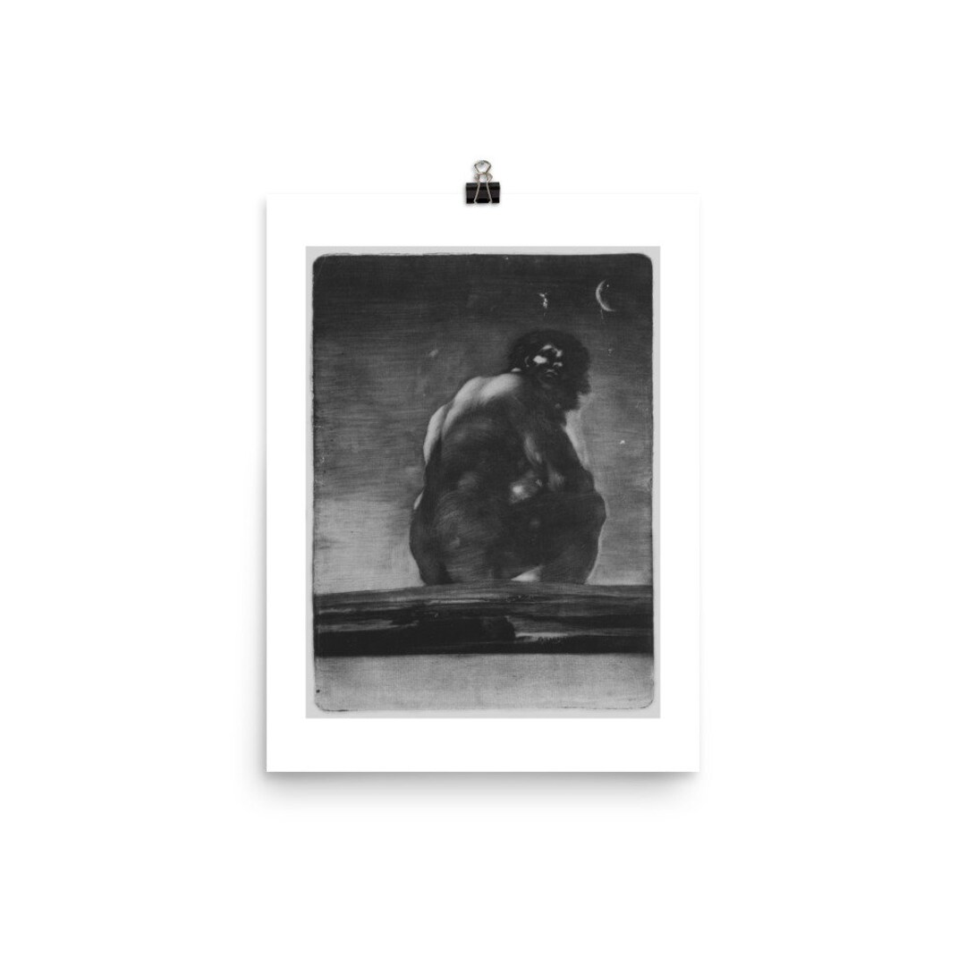 Francisco Goya 'seated Giant' Aquatint Fine Art Print - Etsy