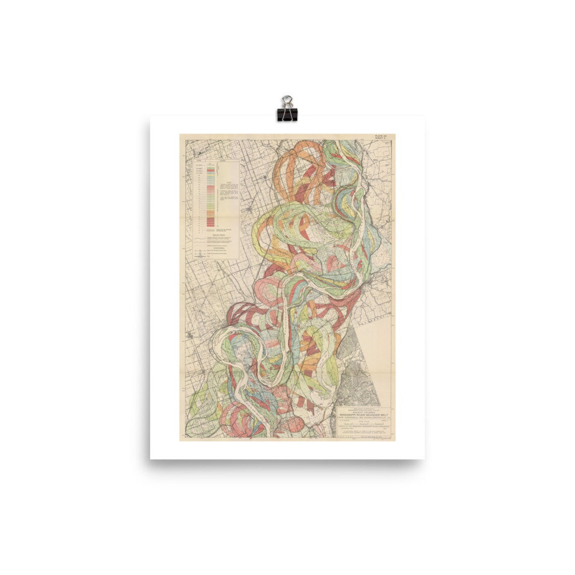 Mississippi River Mississippi River Meander Belt Map US Geological ...