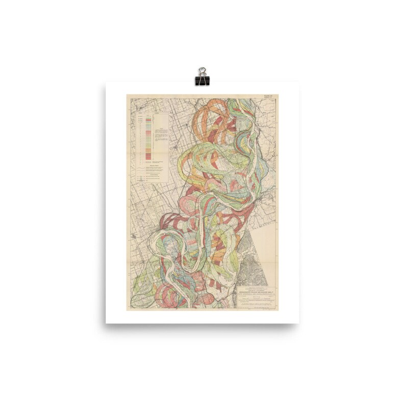 Mississippi River Mississippi River Meander Belt Map US Geological ...