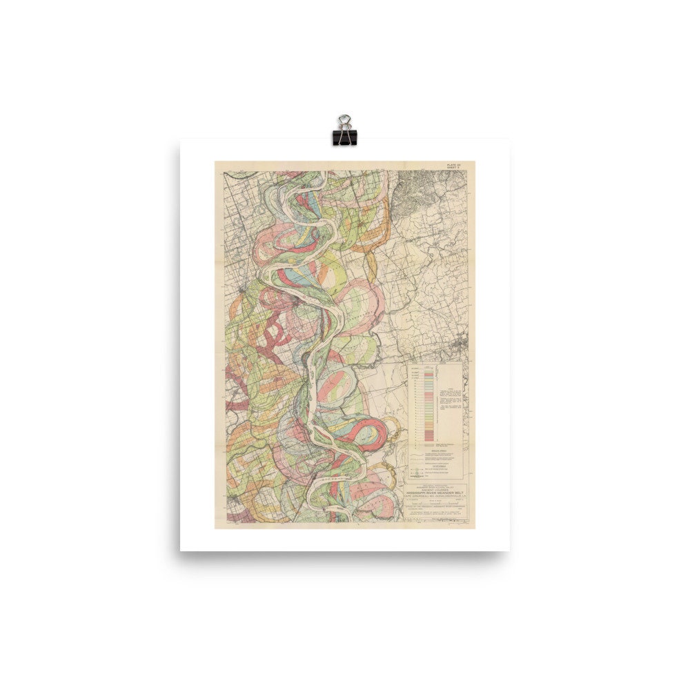 Mississippi River Meander Belt Map - Map - Mississippi River ...