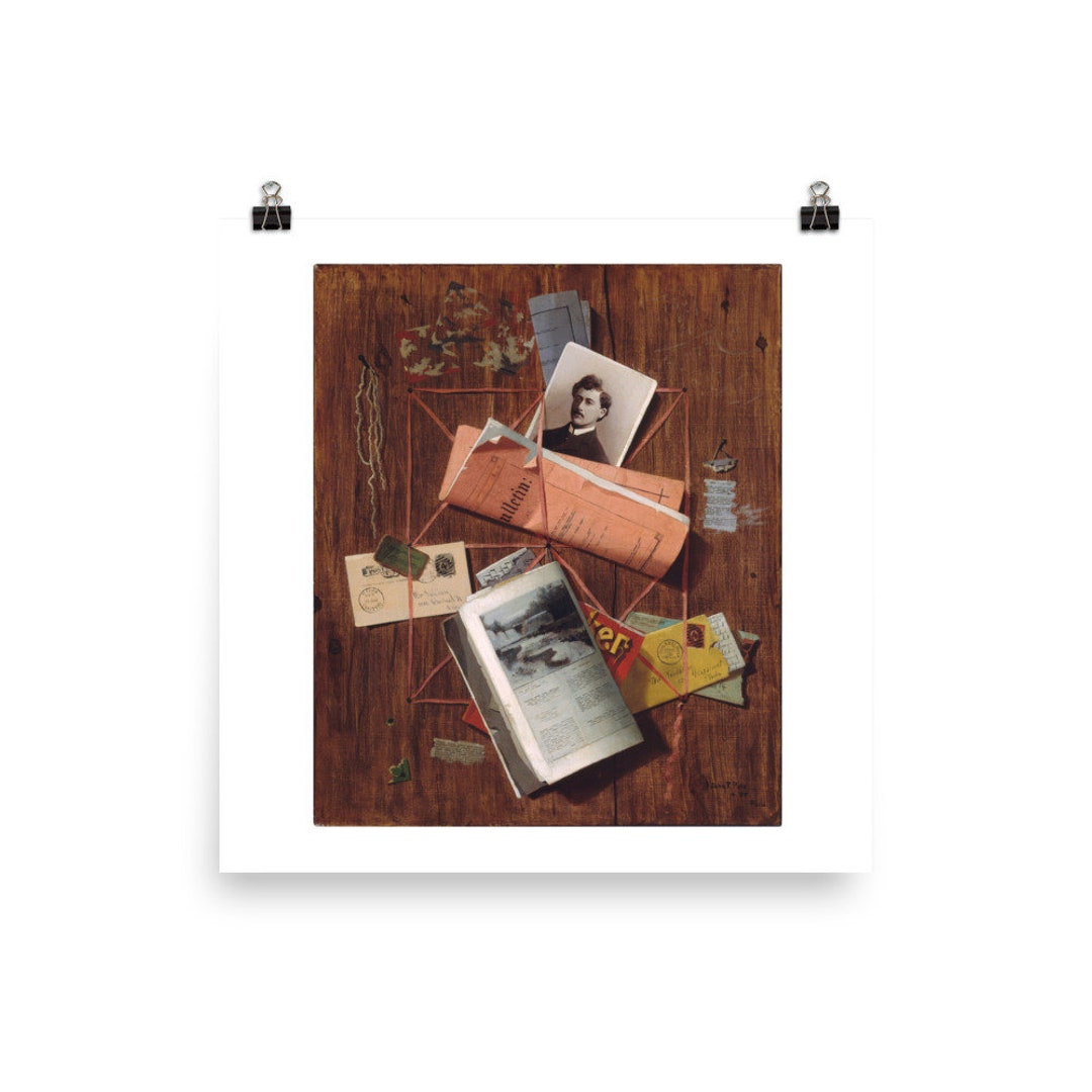 John Peto 'office Board' Fine Art Print • Trompe-l'oeil Art • Giclee ...