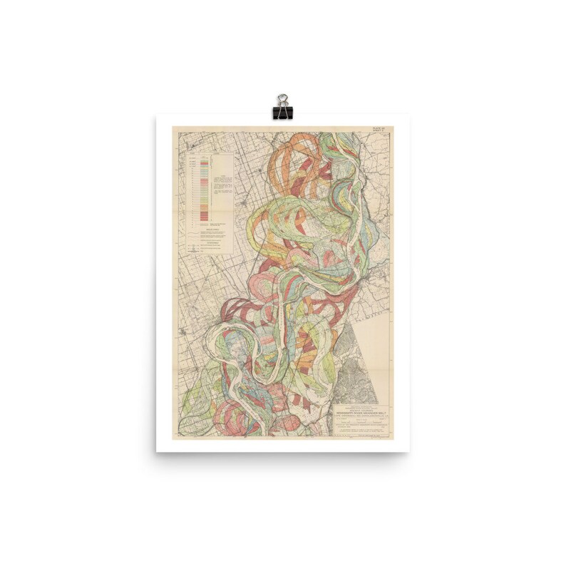 Mississippi River - Mississippi River Meander Belt - Map - US ...