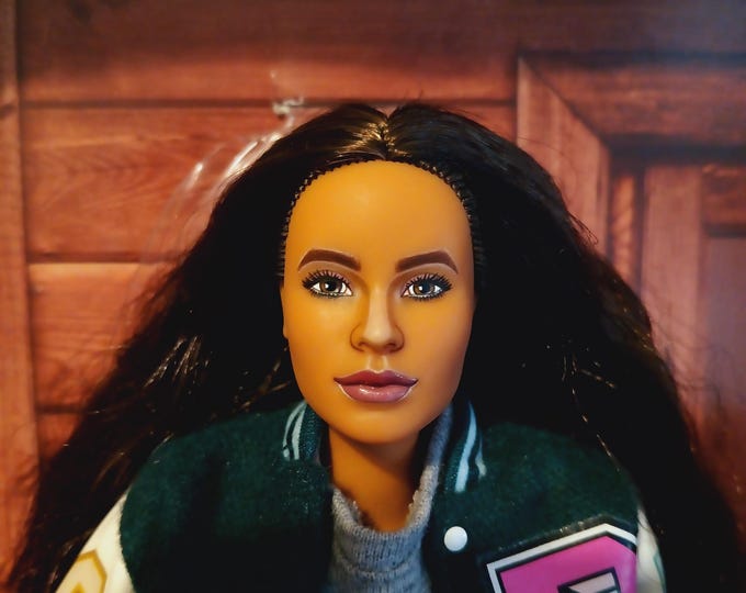 Repainted Roots Barbie COMPLETE DOLL - Etsy
