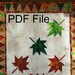 Falling Leaves Wall Hanging Pattern - Etsy