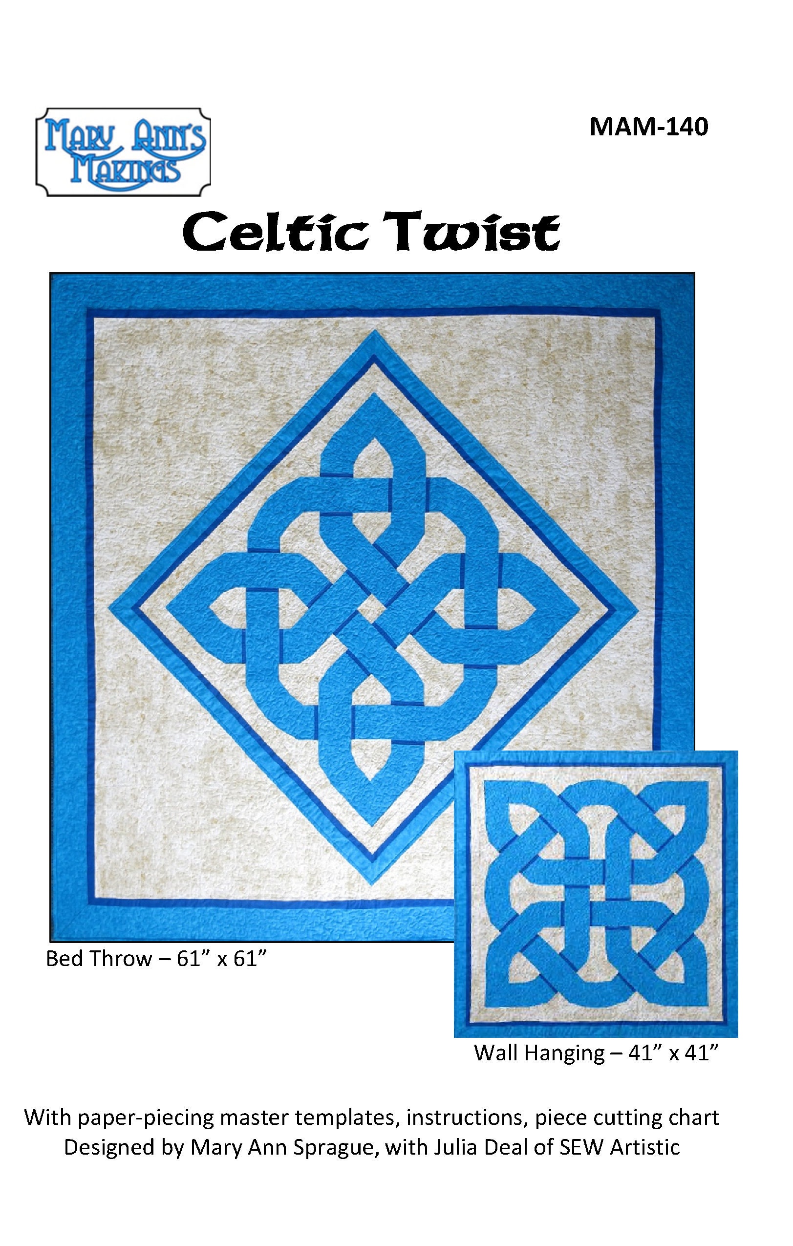 Celtic Twist Quilt Pattern paper-pieced PDF Pattern for Downloading ...
