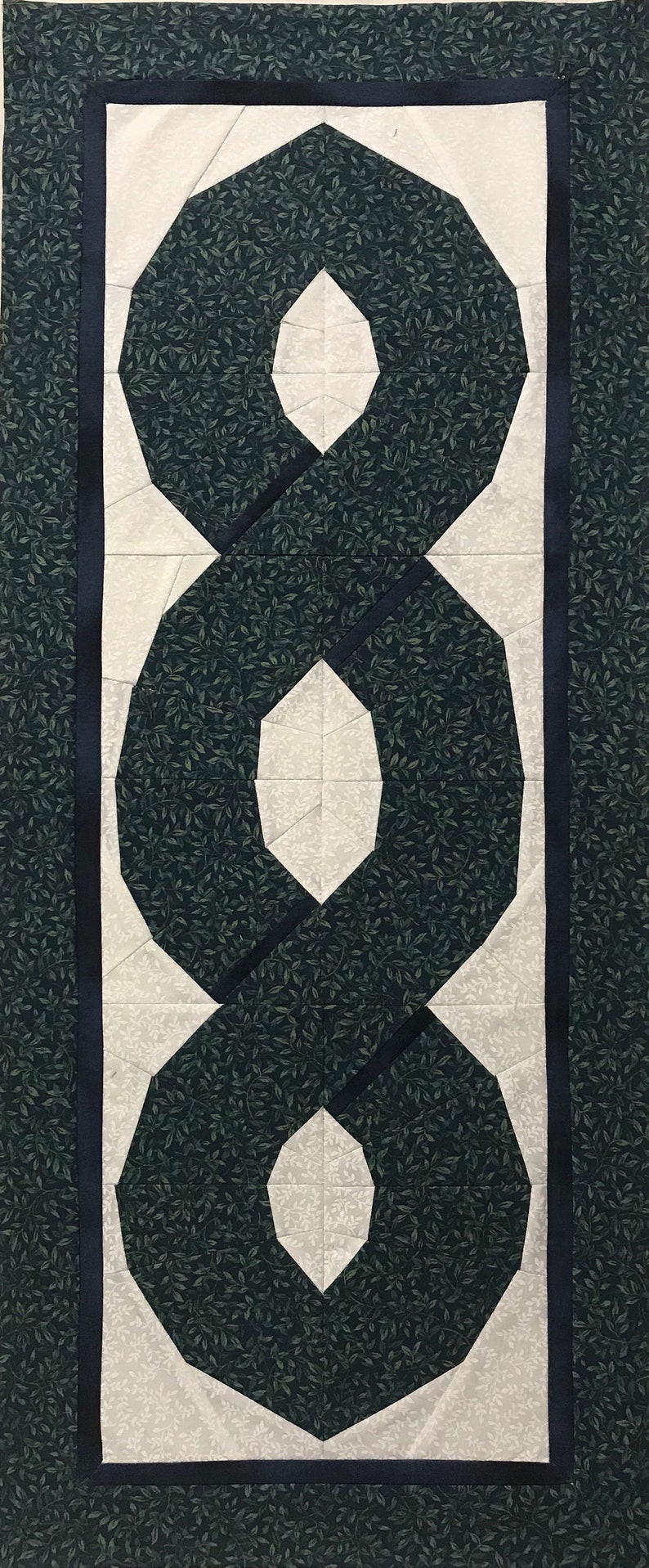 Twisted Table Runner Pattern (4 Size Options, Foundation Paper-pieced ...