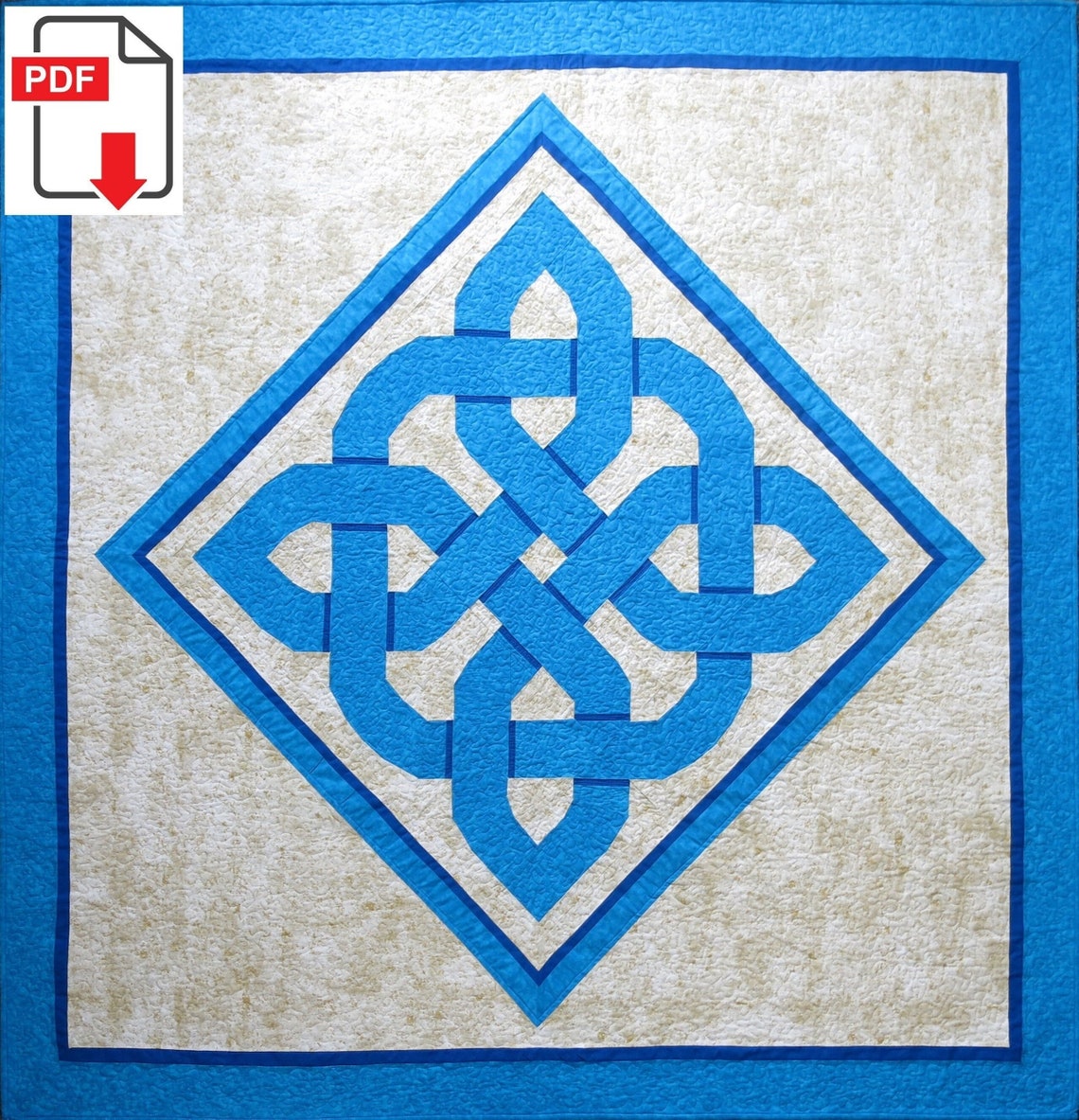 Celtic Twist Quilt Pattern paper-pieced PDF Pattern for | Etsy