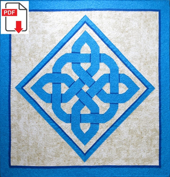 Celtic Twist Quilt Pattern paper-pieced PDF Pattern for | Etsy