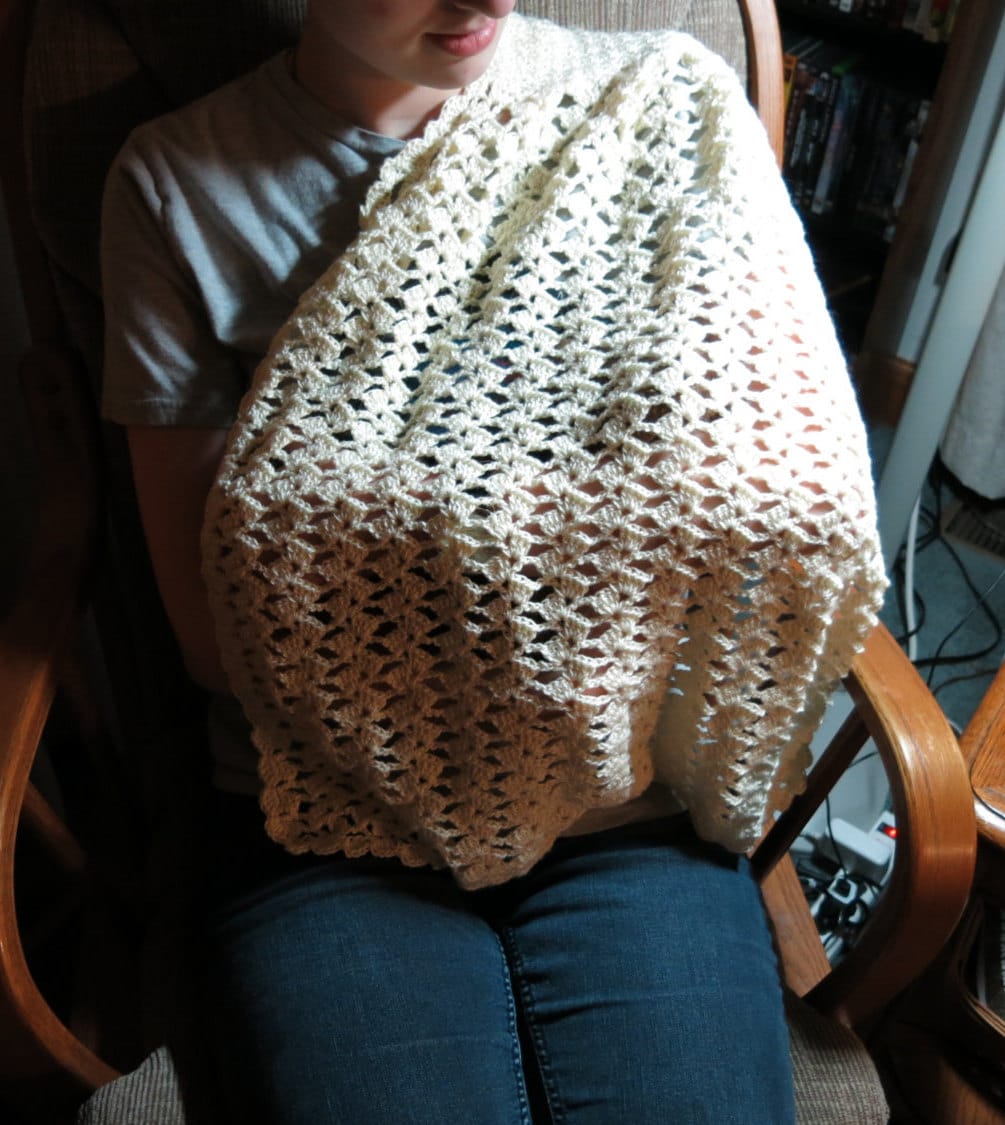 Crocheted Nursing Shawl Pattern (for Breastfeeding) (PDF Pattern to ...