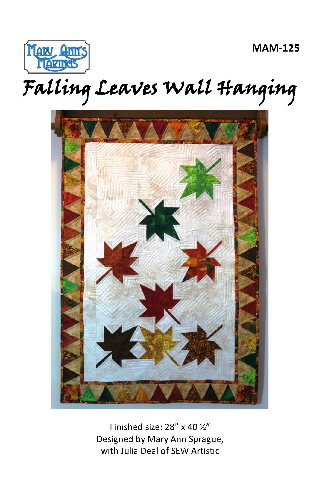 Falling Leaves Wall Hanging Pattern - Etsy