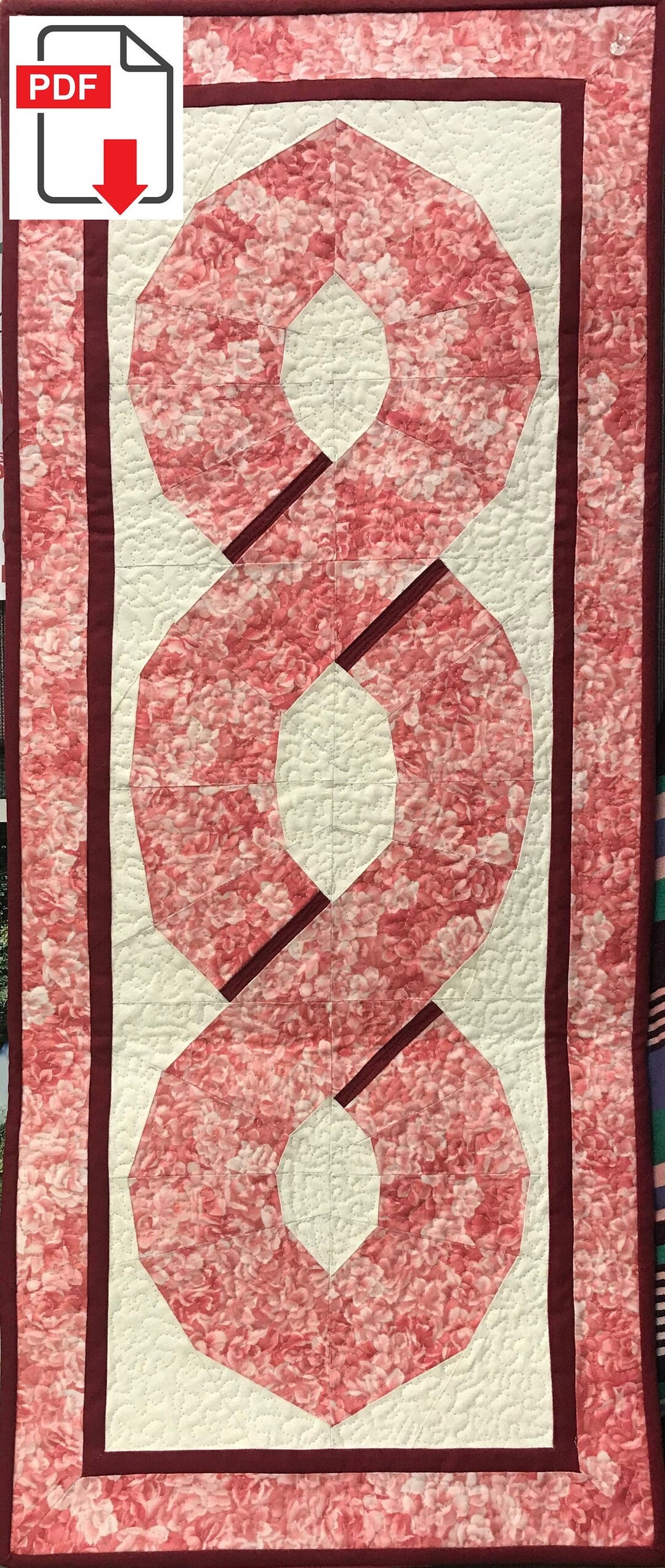 Twisted Table Runner Pattern 4 Size Options Foundation - Etsy