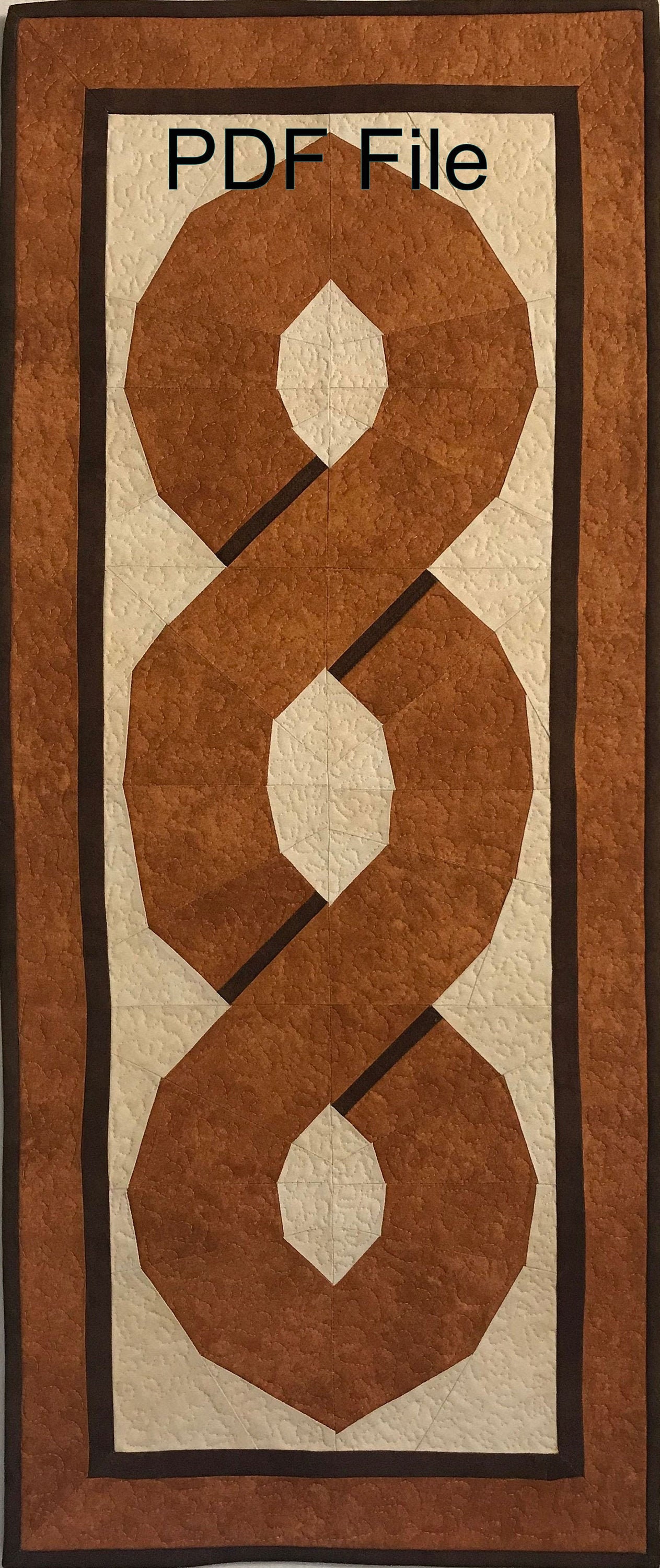 Twisted Table Runner Pattern (4 Size Options, Foundation Paper-pieced ...