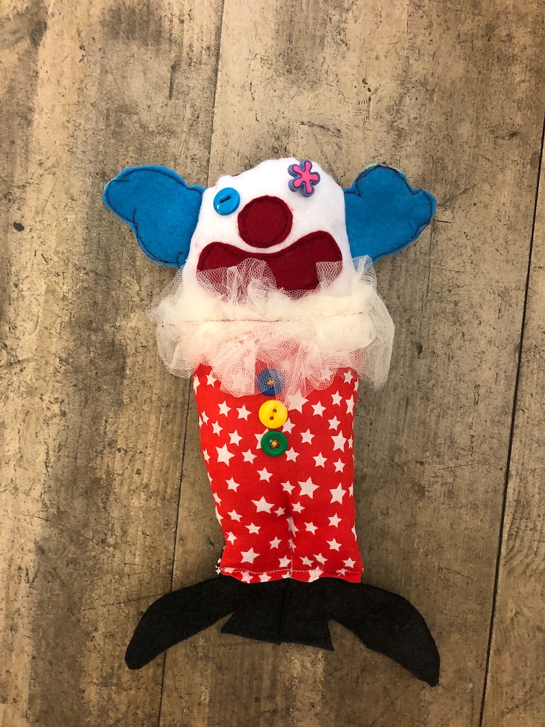 Pillow-puppet THEGREATCIRCUS Clown 100% Upcycled - Etsy