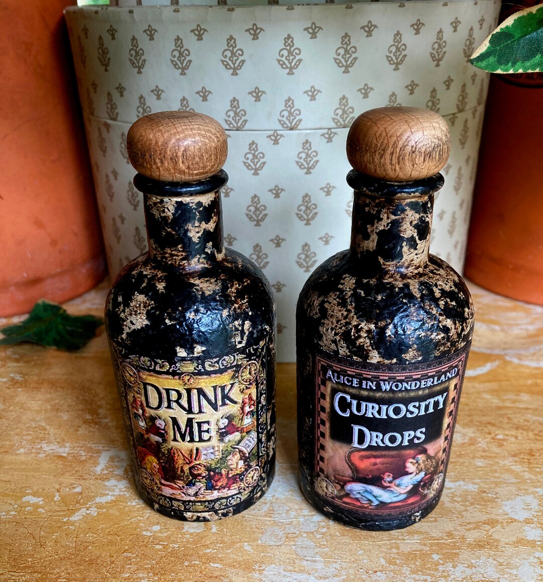 Alice in Wonderland TWO Bottle Set. Alice in Wonderland Bottle Set ...