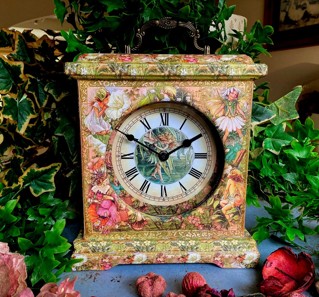 Fairy Clock. Fairy Gift. Cottagecore Decor. Fairy Tale Clock. Fairy ...
