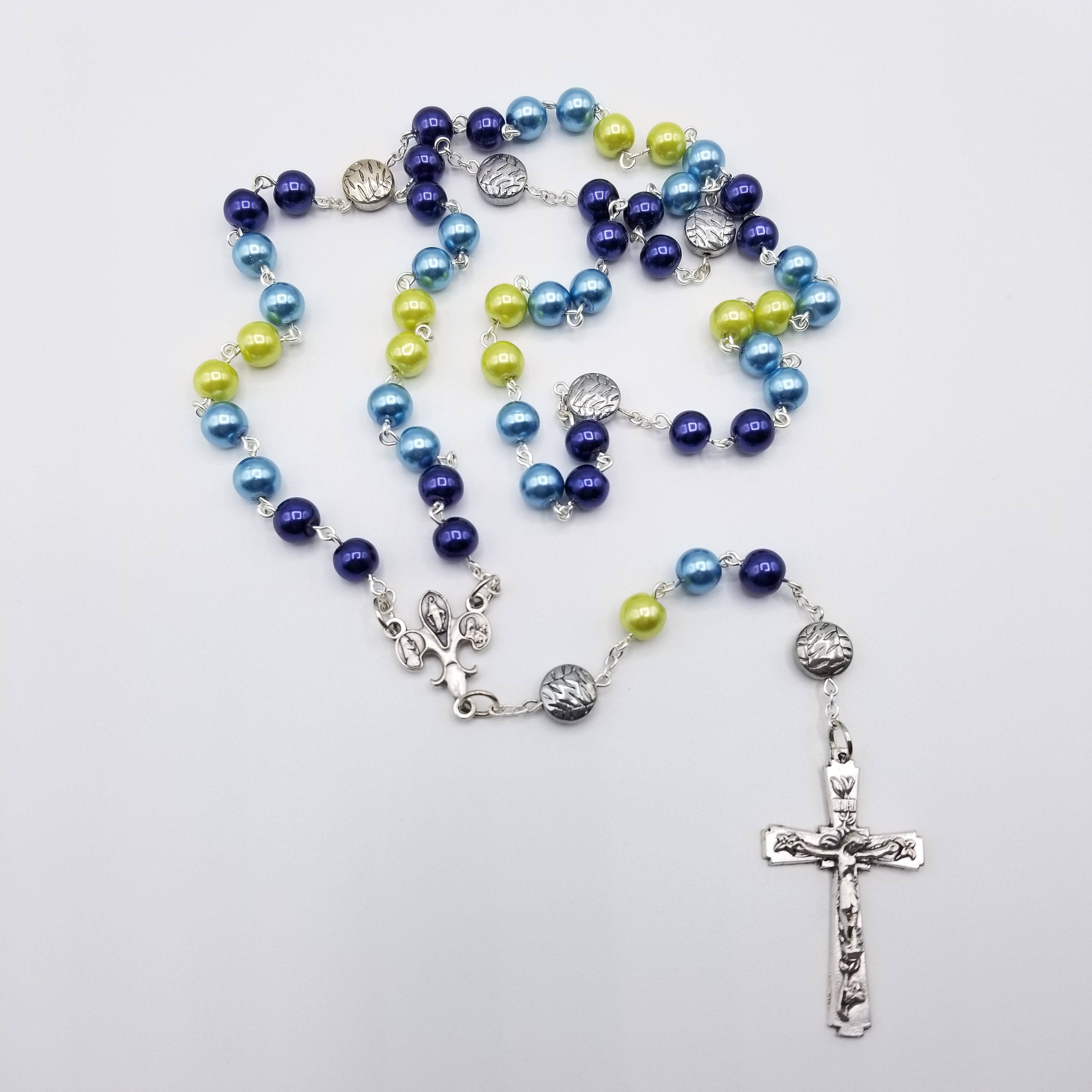 Blue Ombre Rosary - Etsy