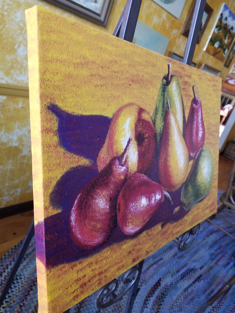 Oil Paintings - Sesillie Girelli Original Signed - Seven Pears Still ...