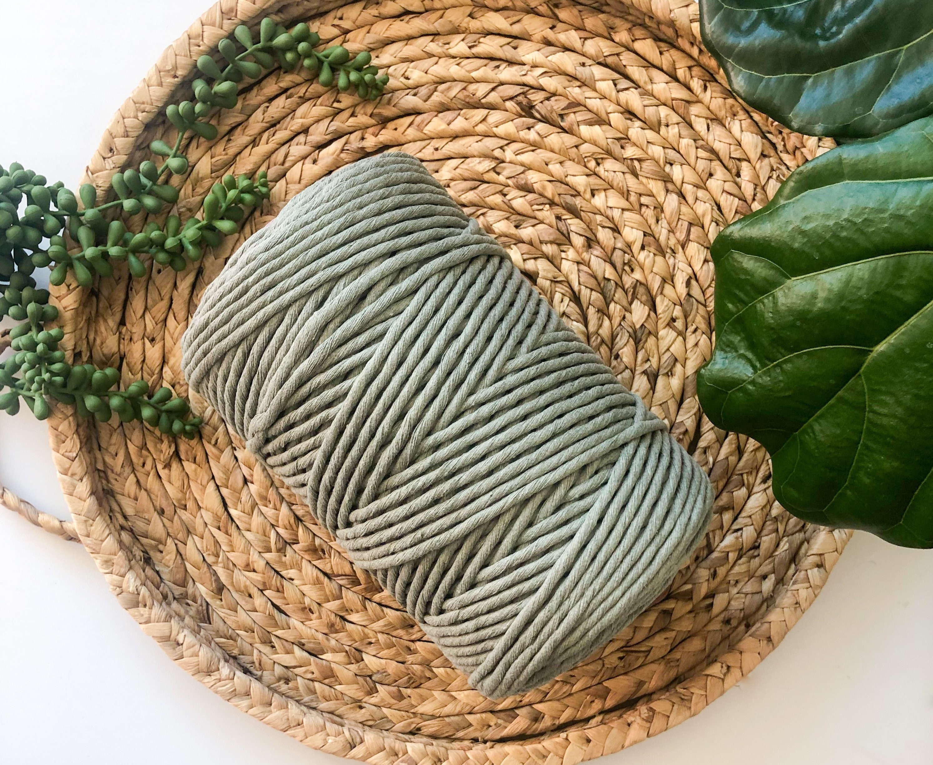 5mm Single Ply Macrame Cord 620 Feet Recycled Cotton - Etsy