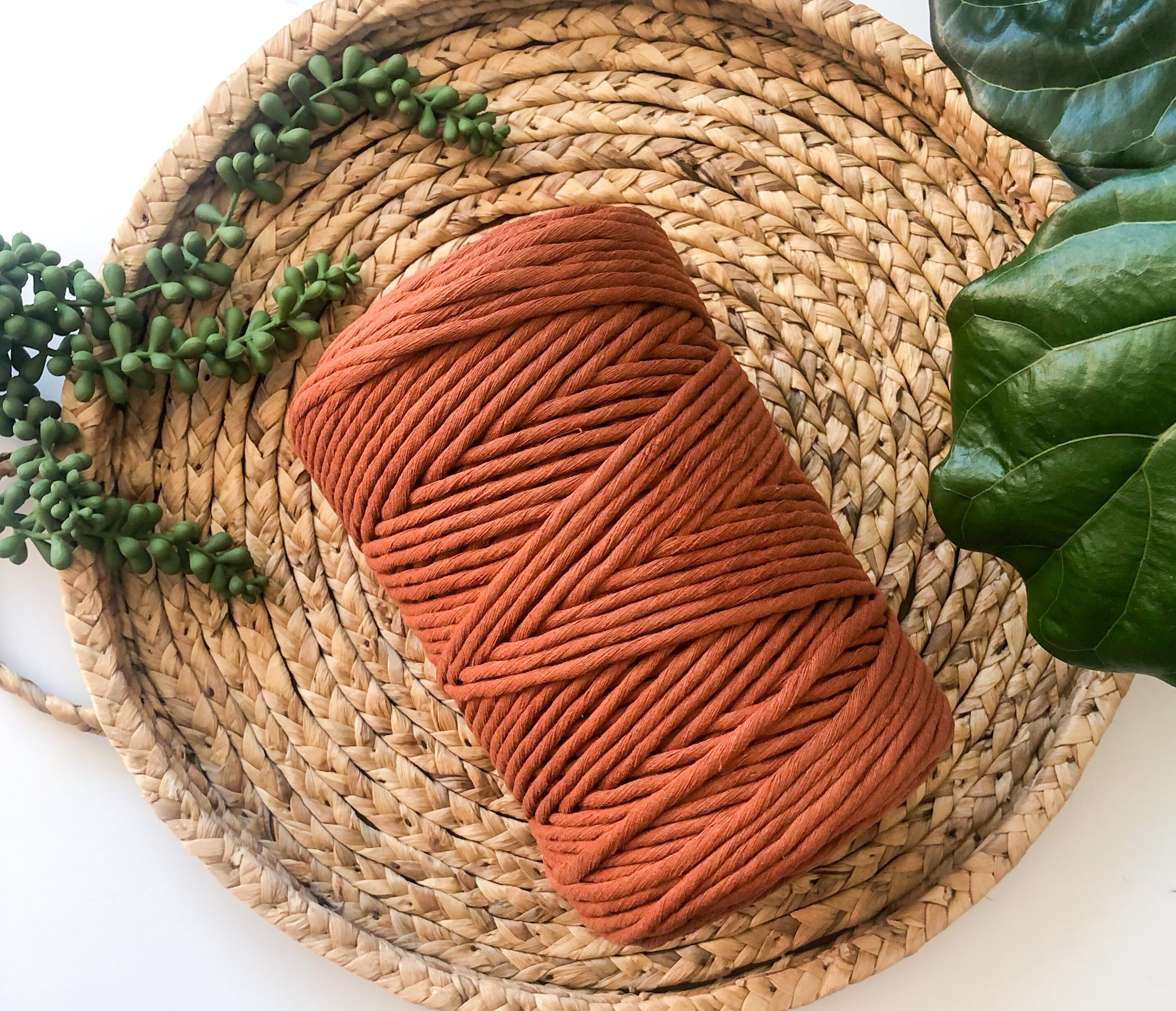 5mm - Single Ply Macrame Cord - 620 Feet - Recycled Cotton Rope - Etsy