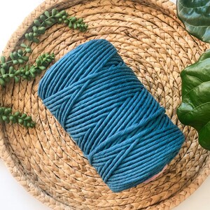 5mm - Single Ply Macrame Cord - 620 Feet - Recycled Cotton Rope - Etsy